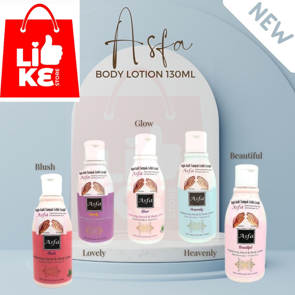 Jual ASFA BRIGHTENING BODY LOTION BOTOL KECIL 130 ML | Shopee Indonesia