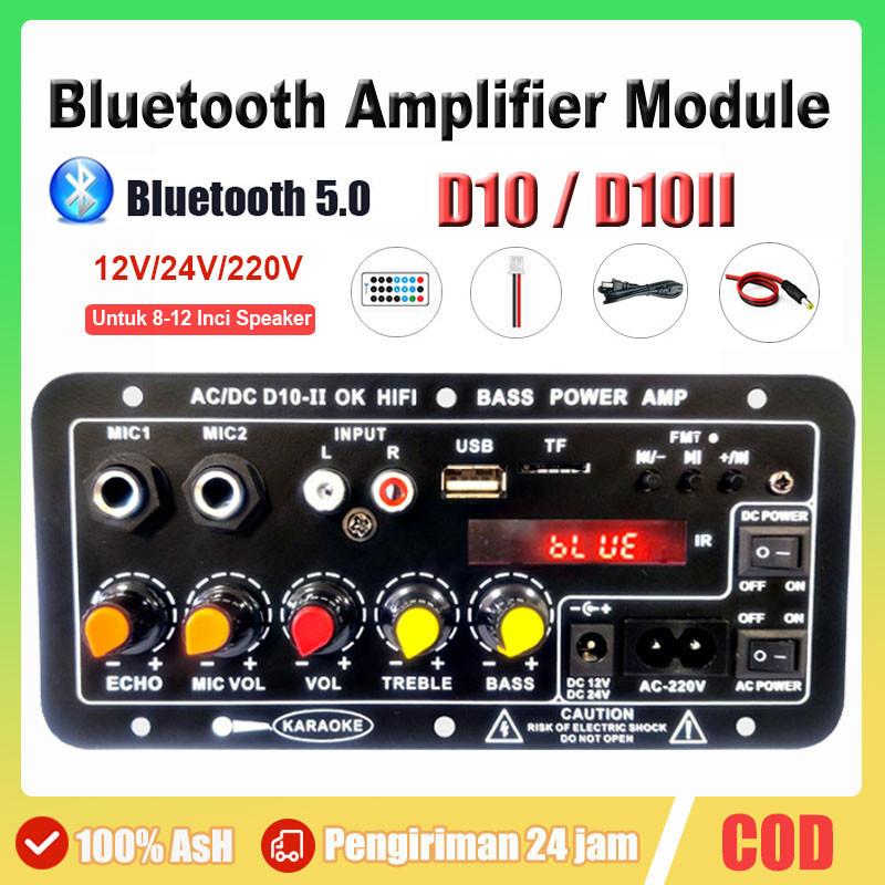 Jual [Model Terbaru] D10 Ⅱ 900W Amplifier Board Tampilan Digital Power ...