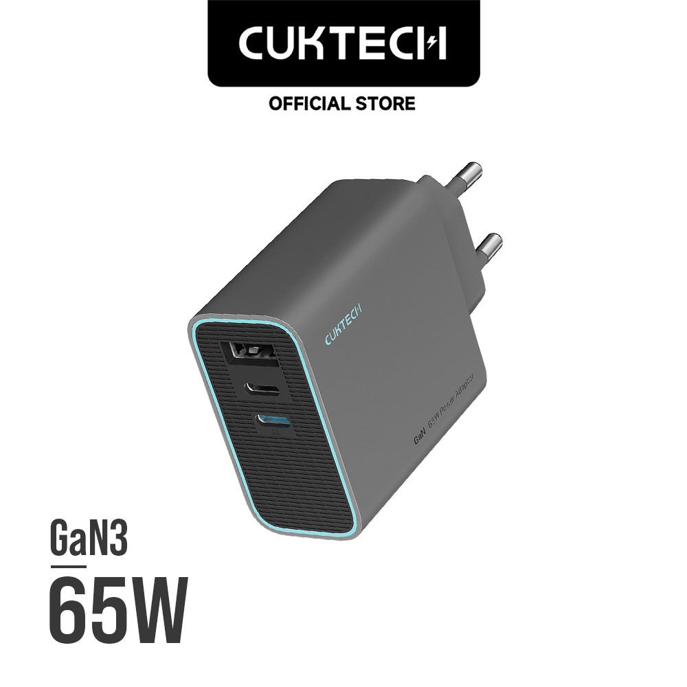 Jual ZMI Cuktech AD653C GaN3 65W Adaptor Kepala Charger Fast Charging USB TYPE C PD QC | Shopee ...