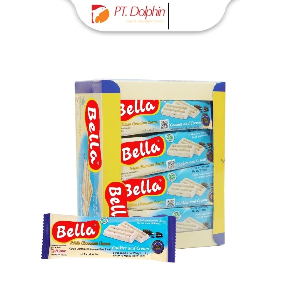 Jual Bella Cookies & Cream 10 G - White Chocolate ( 1 Box) | Shopee ...