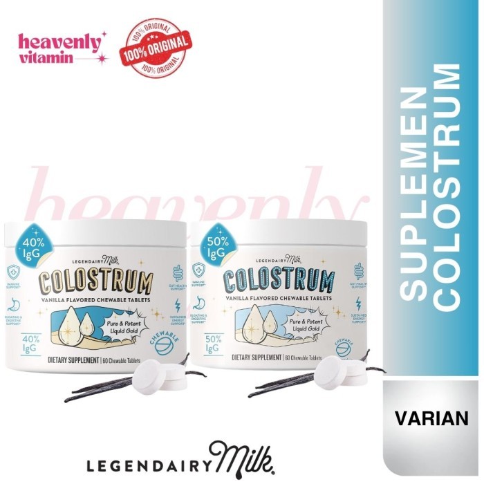 Jual Legendairy Milk Colostrum Supplement - 60 Chewable Tablets 30 ...