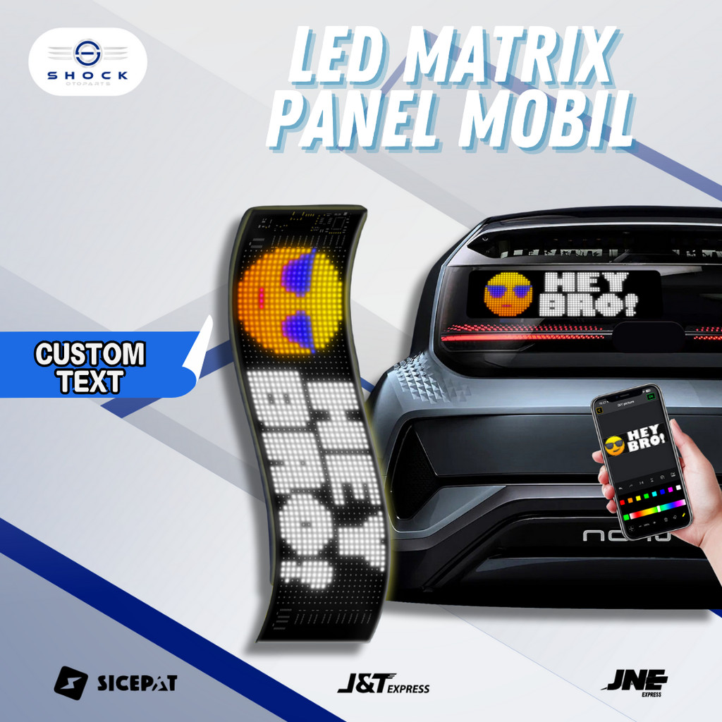 Jual LAMPU LED VARIASI Strip Matrix Panel Custom Tulisan USB Bluetooth ...