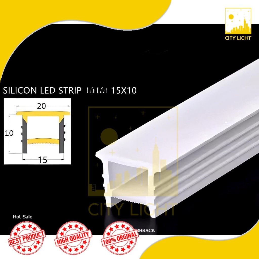 Jual Housing Cover Led Strip FLEXIBLE Putih 1 ROLL UKURAN 20X10 16x10 ...
