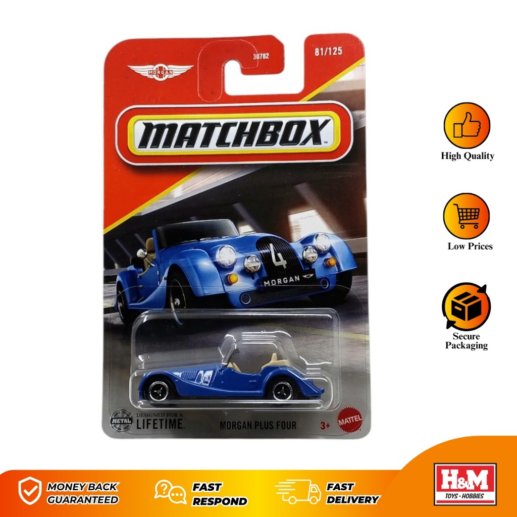 Jual Matchbox Morgan Plus Four Biru - 93BE | Shopee Indonesia
