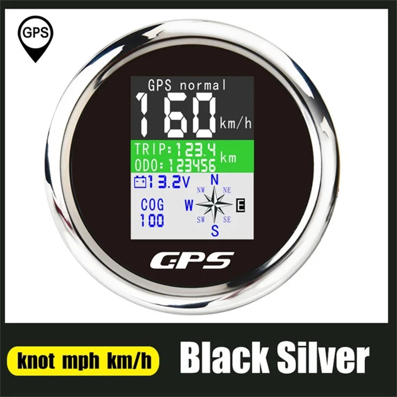 Jual 85mm GPS Speedometer Odometer Adjustable Trip ODO COG Voltmeter ...