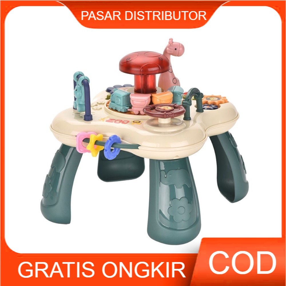 Jual NMZSHOP Mainan Anak HAPPY ZOO MINI GAME TABLE Meja Edukasi Musik ...