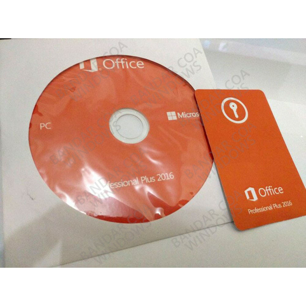 Jual Product Key Card- Office 2016 Pro Plus. Original COA Key Card ...