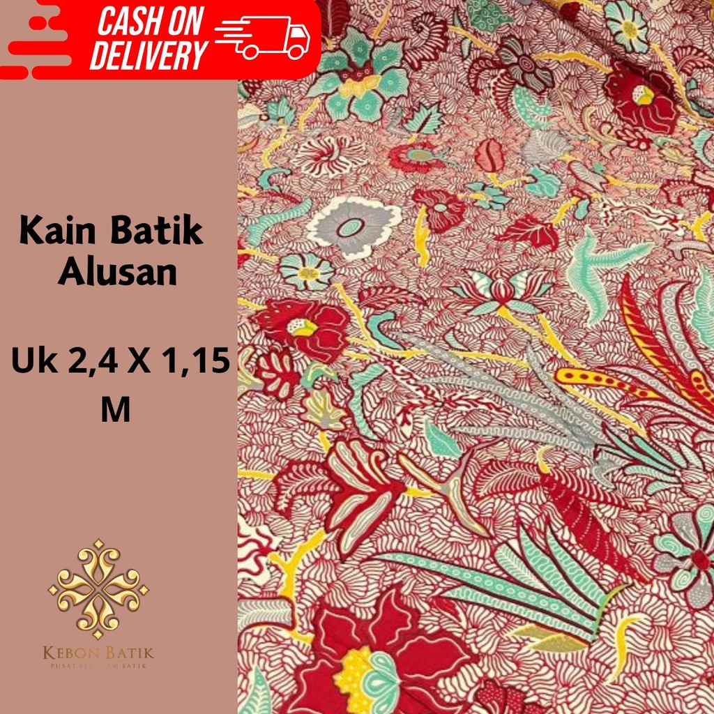 Jual Kain Batik Katun Halus Motif Bunga Jarik Batik Bisa COD 2505060001 | Shopee Indonesia