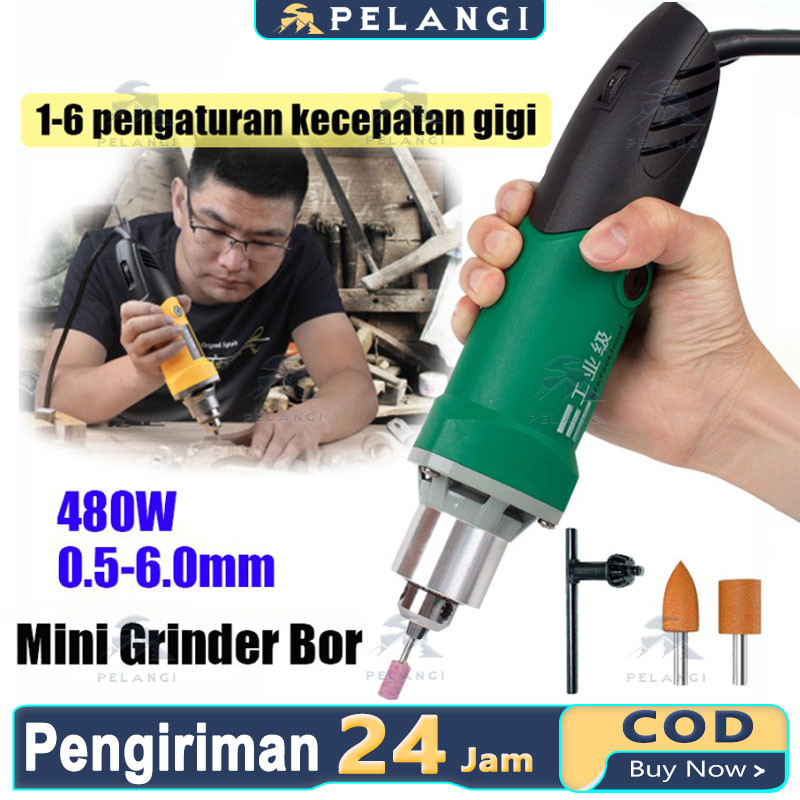 Jual 480W Mini Engraver 6mm Mini Grinder Blister Tuner Bor Ukir Grafir ...