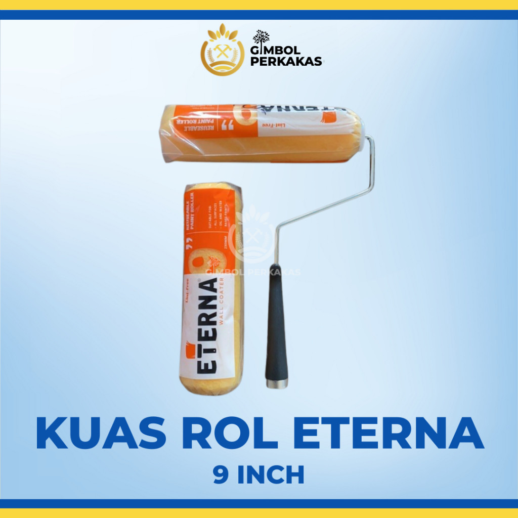 Jual ETERNA Kuas Roll Rol Cat Tembok Dinding Paint Roller Brush 9 inch ...