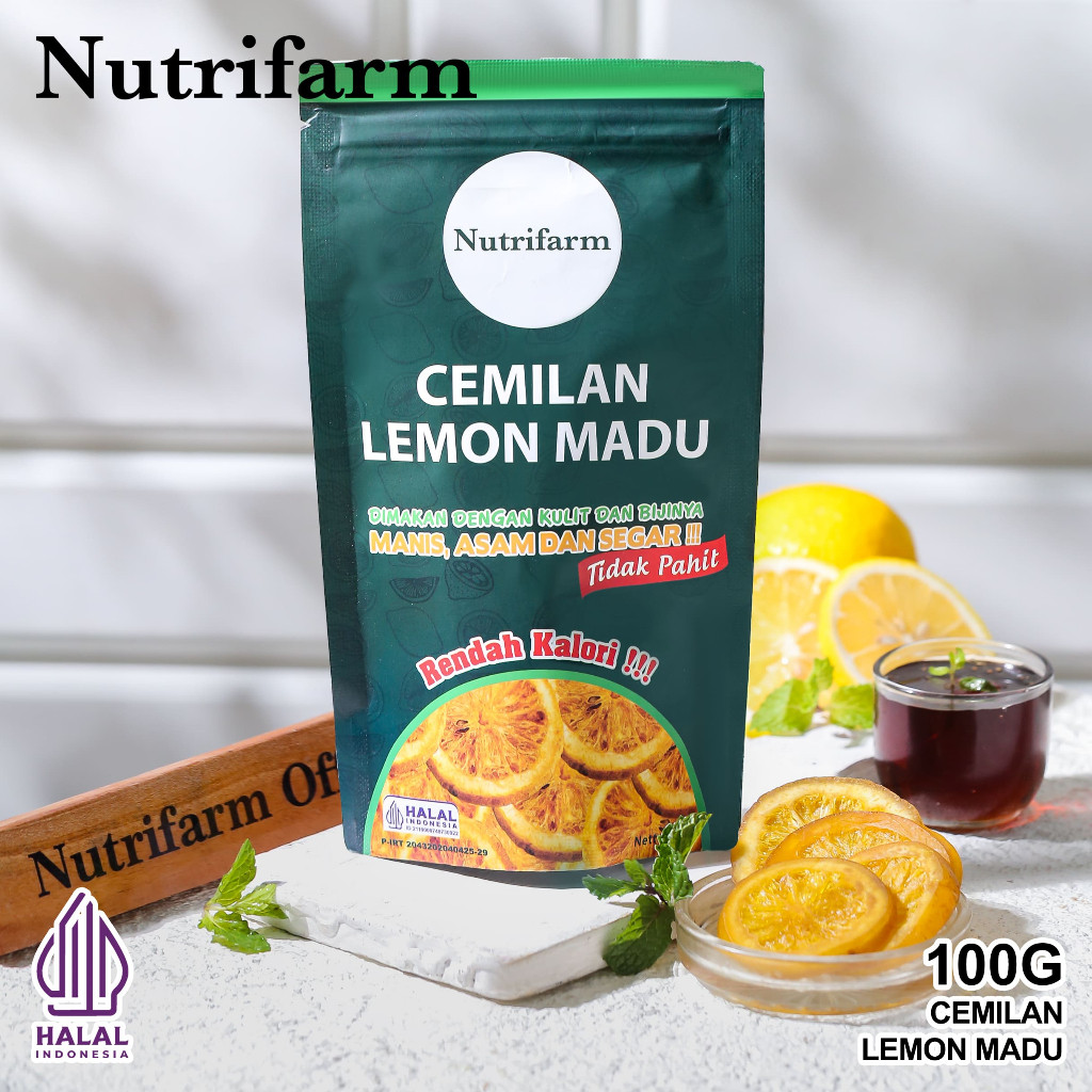Jual Nutrifarm Cemilan Lemon Dan Madu 100gr Manisan Lemon Manis Asam ...
