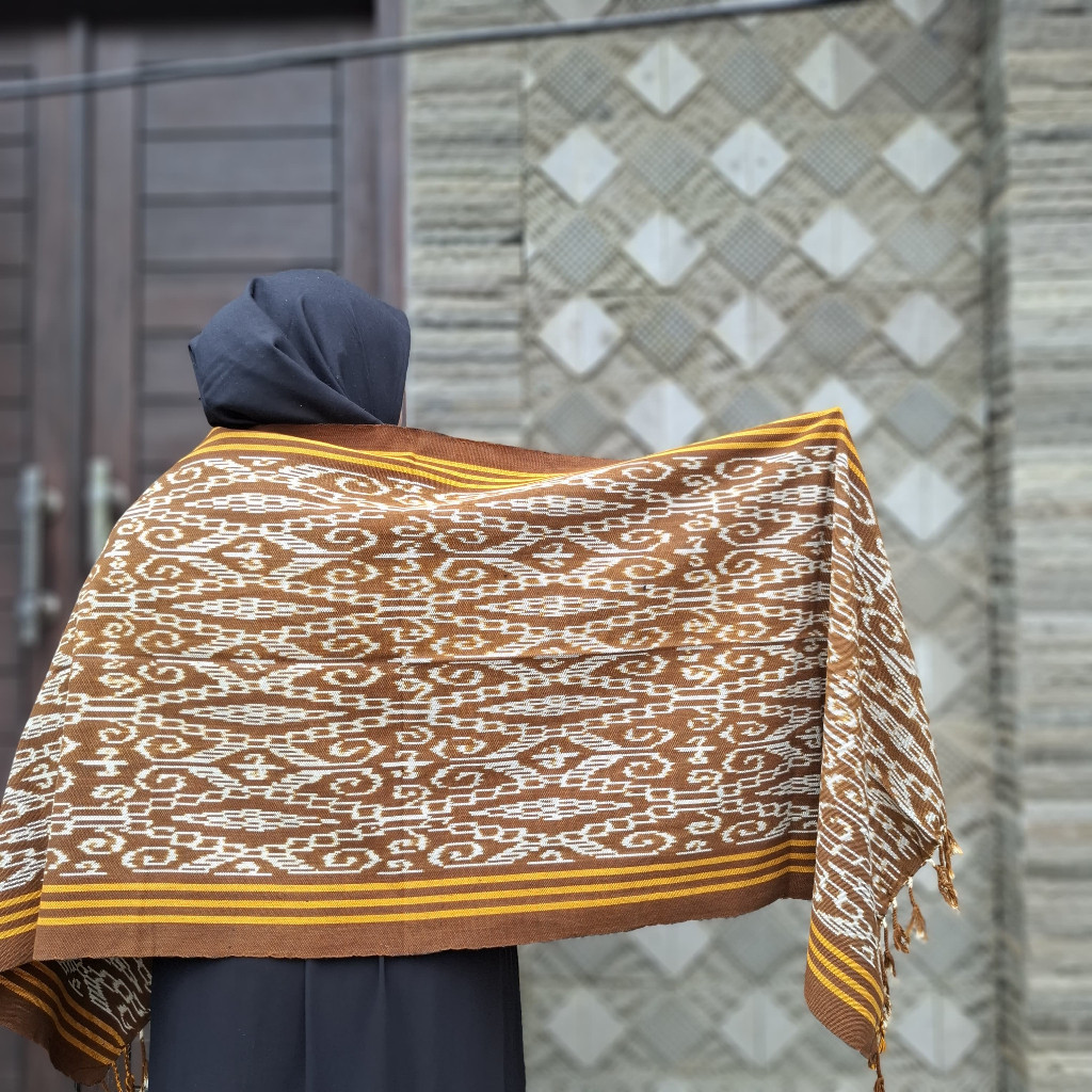 Jual Selendang Tenun Etnik ATBM 100% Original Slendang Tenun Ethnic ...