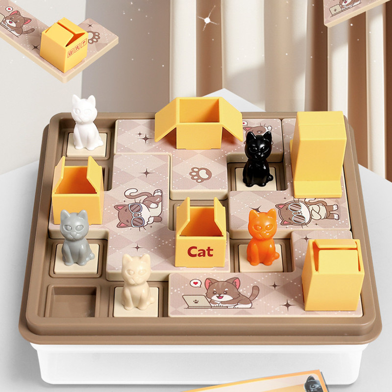 Jual Doofunle Children Education Learning Toy Cat Express Box Board ...