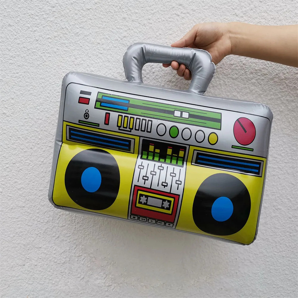 Jual Inflatable Radio Boombox Inflatable Microphones 80s 90s Theme ...