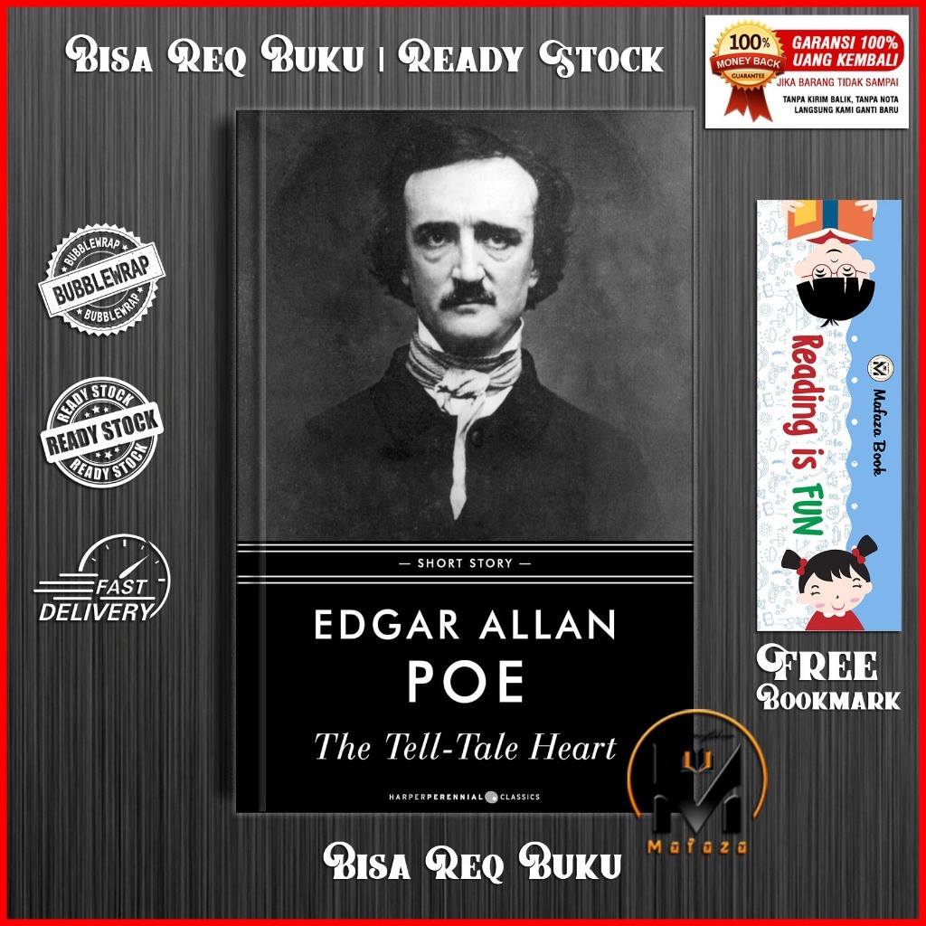 Jual The Tell-Tale Heart: Short Story by Edgar Allan Poe (English ...