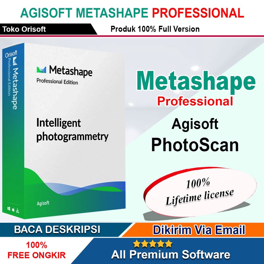 Jual Agisoft Metashape Photoscan 2.0 Terbaru Lifetime | Shopee Indonesia