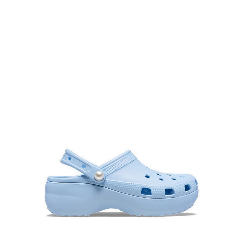 Jual Crocs Classic Platform Pearl Clog Women - Blue Calcite | Shopee ...