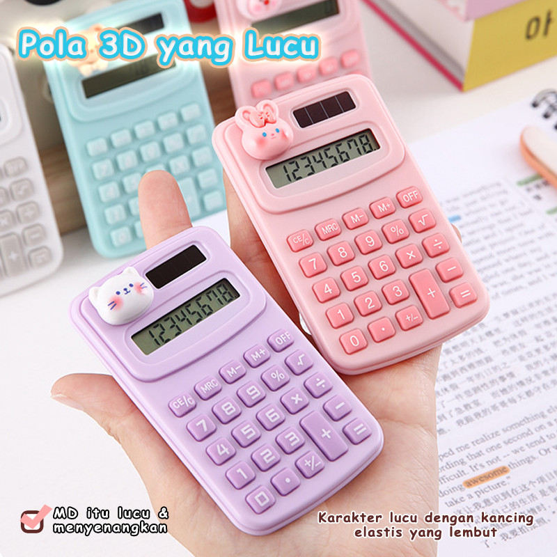 Jual 8 Digit Mini Kalkulator Calculator Portable Desain Kartun Beruang ...