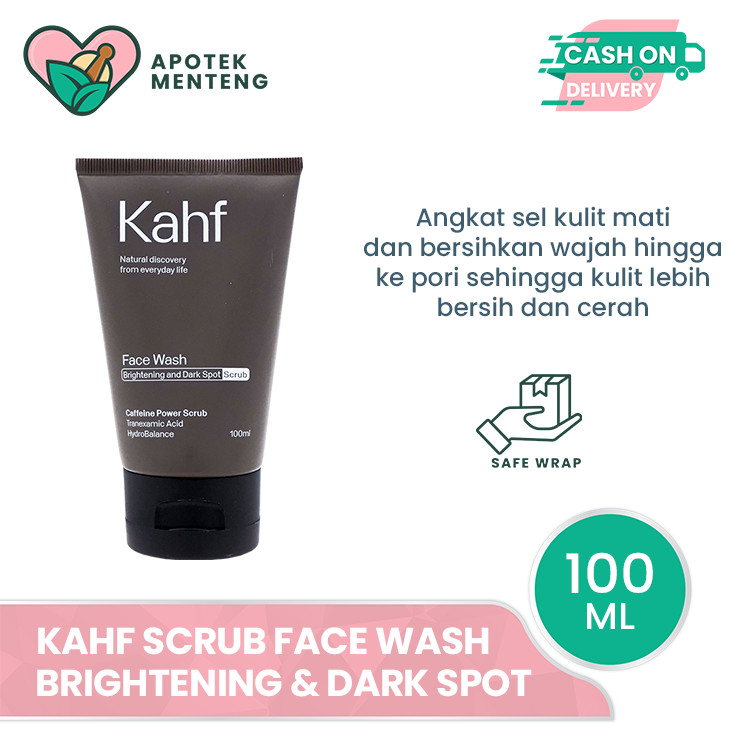 Jual Kahf Brightening and Dark Spot Scrub Face Wash 100 mL - Membantu ...
