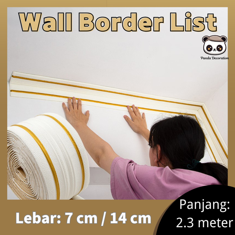 Jual 2.3 Meter Wall Border List / Foam 3D List / 3D Wallpaper List Foam ...