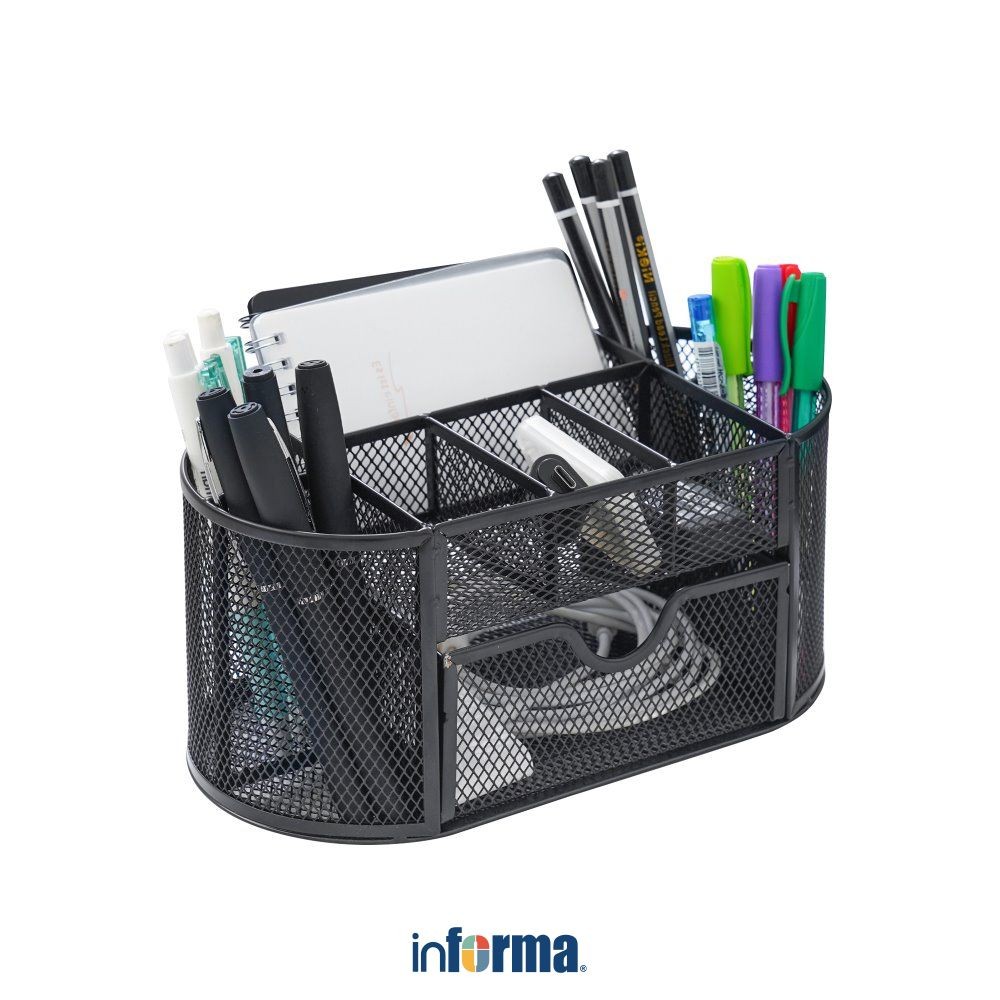 Jual Informa Organizer Meja Dengan Laci Penyimpanan - Hitam Pen Storage ...