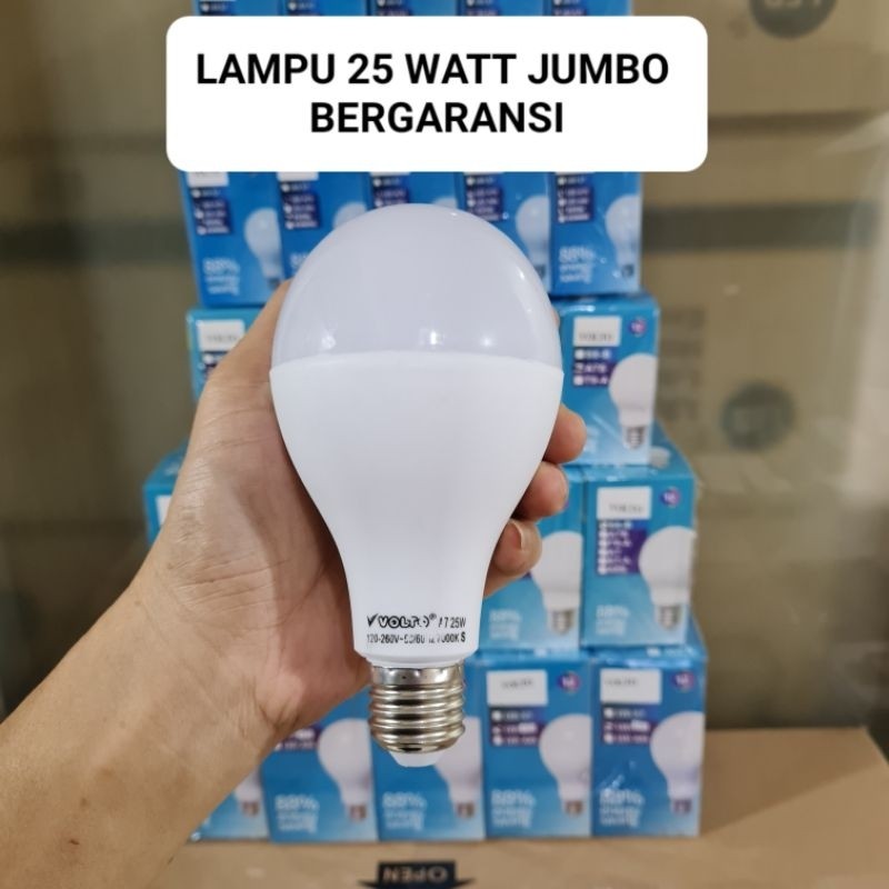 Jual LAMPU LED BOHLAM 25 WATT TYPE A7 BERGARANSI HEMAT ENERGI 88% CAHAYA PUTIH TERANG COOL ...