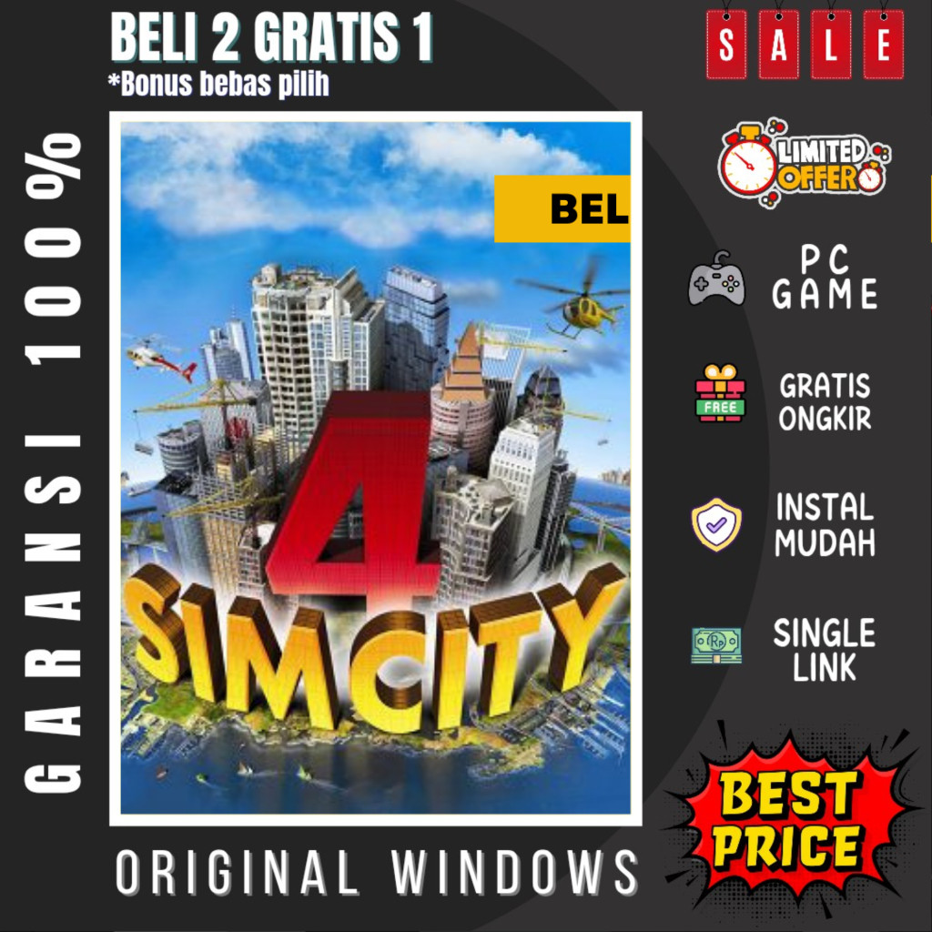 Jual SIMCITY 4 DELUXE EDITION - GAME PC - GAME LAPTOP - PC GAMES - BELI ...