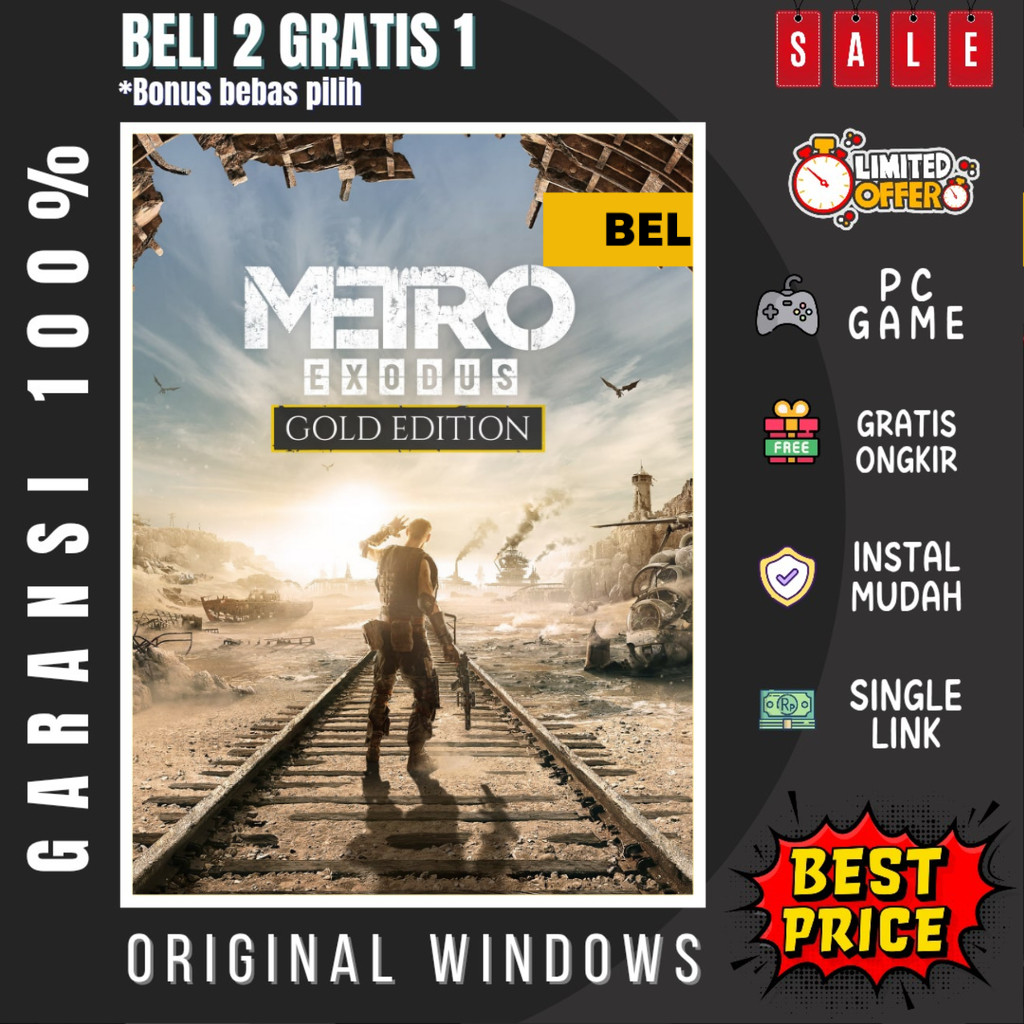 Jual METRO EXODUS GOLD EDITION - GAME PC - GAME LAPTOP - PC GAMES ...