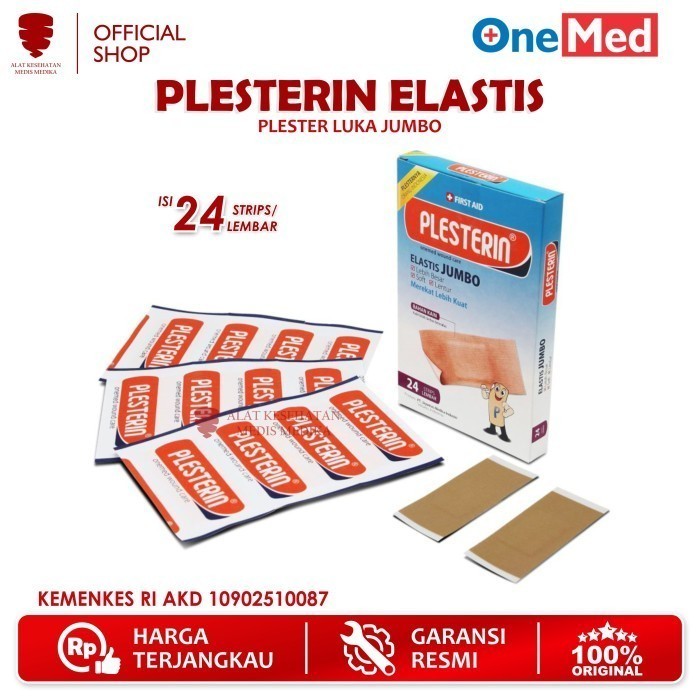Jual Onemed Plesterin Elastis Jumbo Plester Luka Coklat Elastis Alat ...