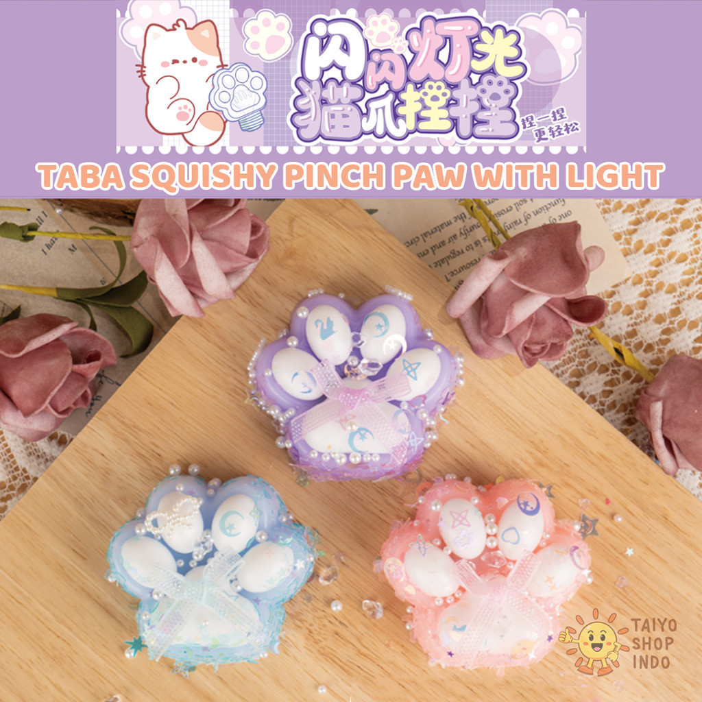 Jual ZEANT88G TAIYO Taba Squishy Pinch Paw With Light Karakter Pencet ...