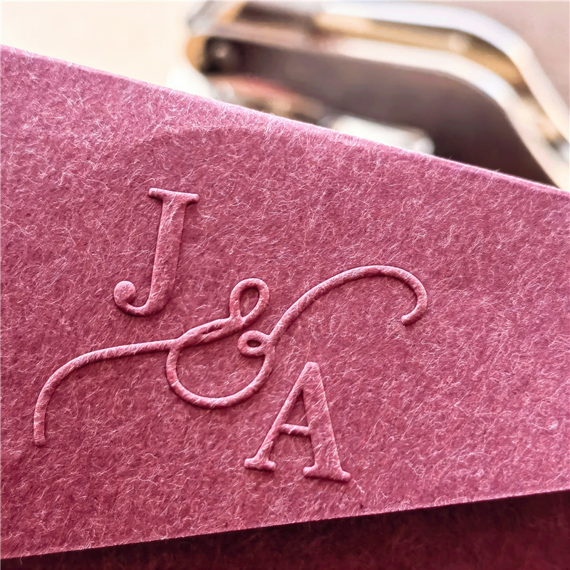 Jual Customize Embossing Stamp Wedding Monogram Embosser Stamp ...