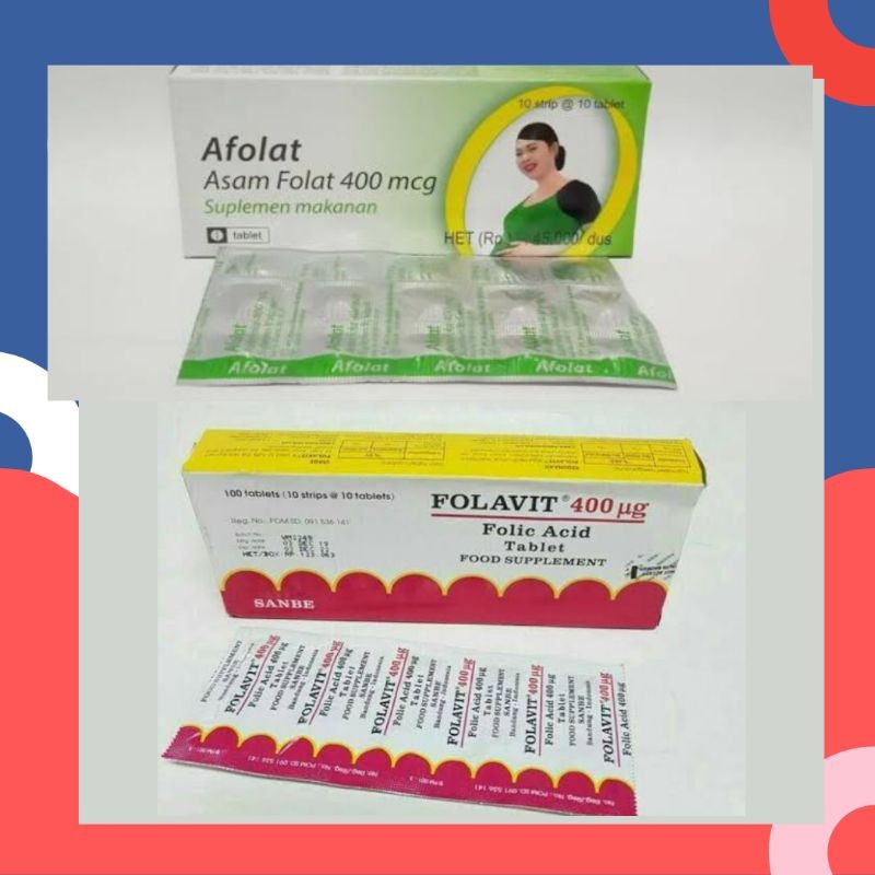 Jual paket penyubur kandungan / promil Afolat asam folat 400mcg dan ...