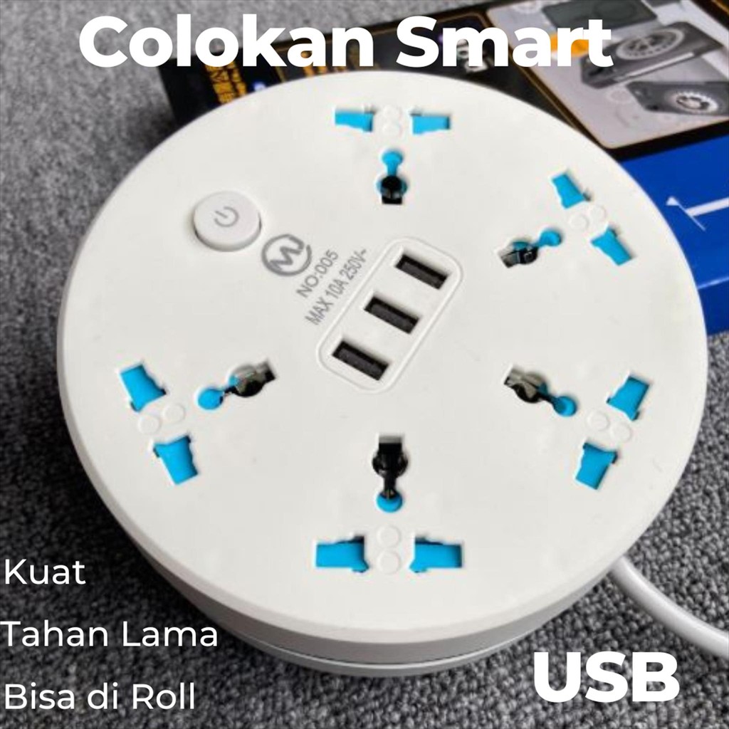 Jual Colokan listrik USB Smart Power Strip Steker Listrik Aesthetic Stop Kontak | Shopee Indonesia