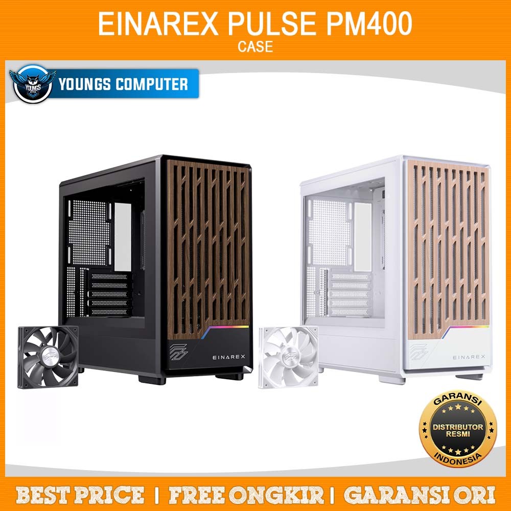 Jual CASE EINAREX PULSE PM400 - mATX Motif Kayu + 1 Fan + VGA Holder | Shopee Indonesia