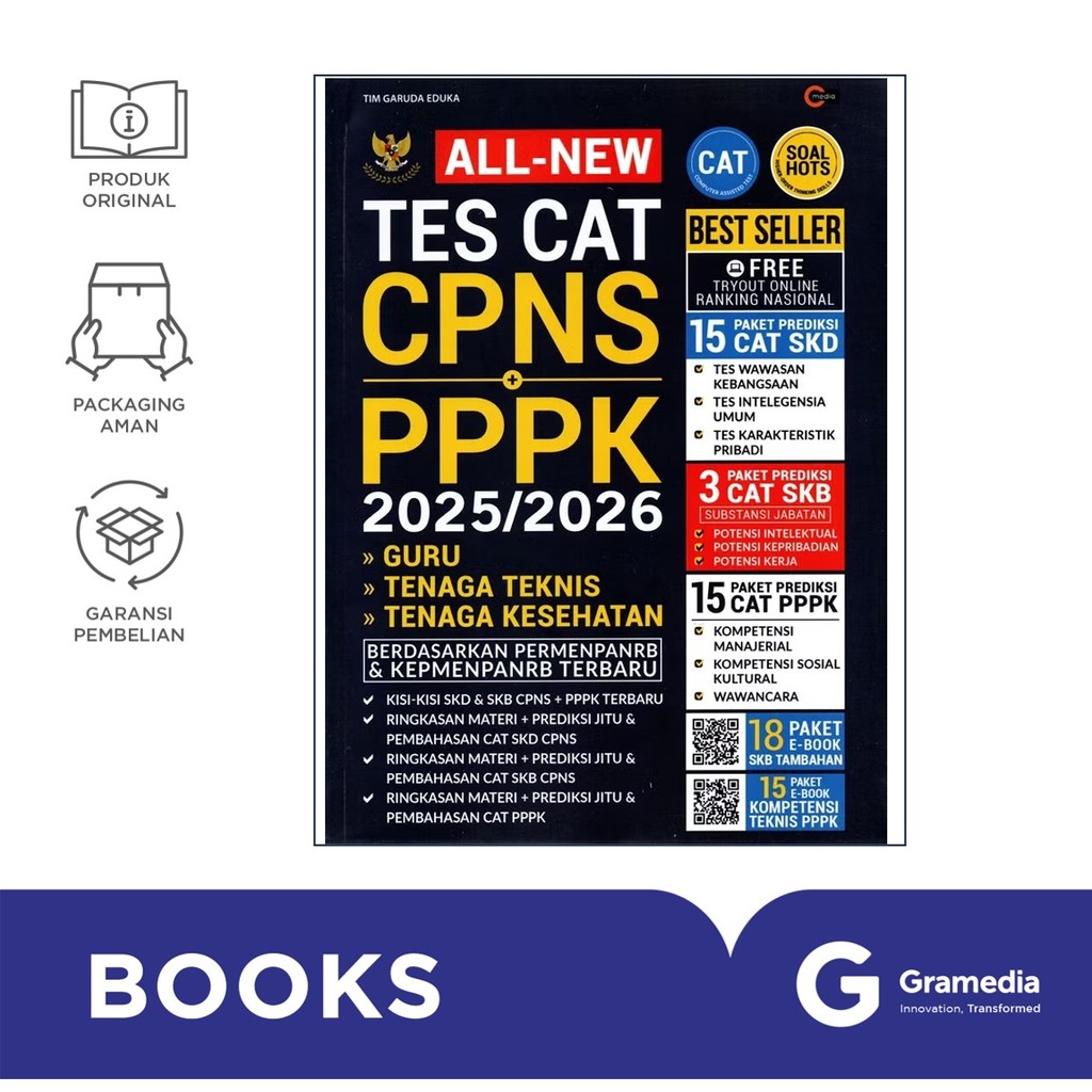 Jual All New Tes CAT CPNS & PPPK 2025/2026 ( Tim Garuda Eduka ...