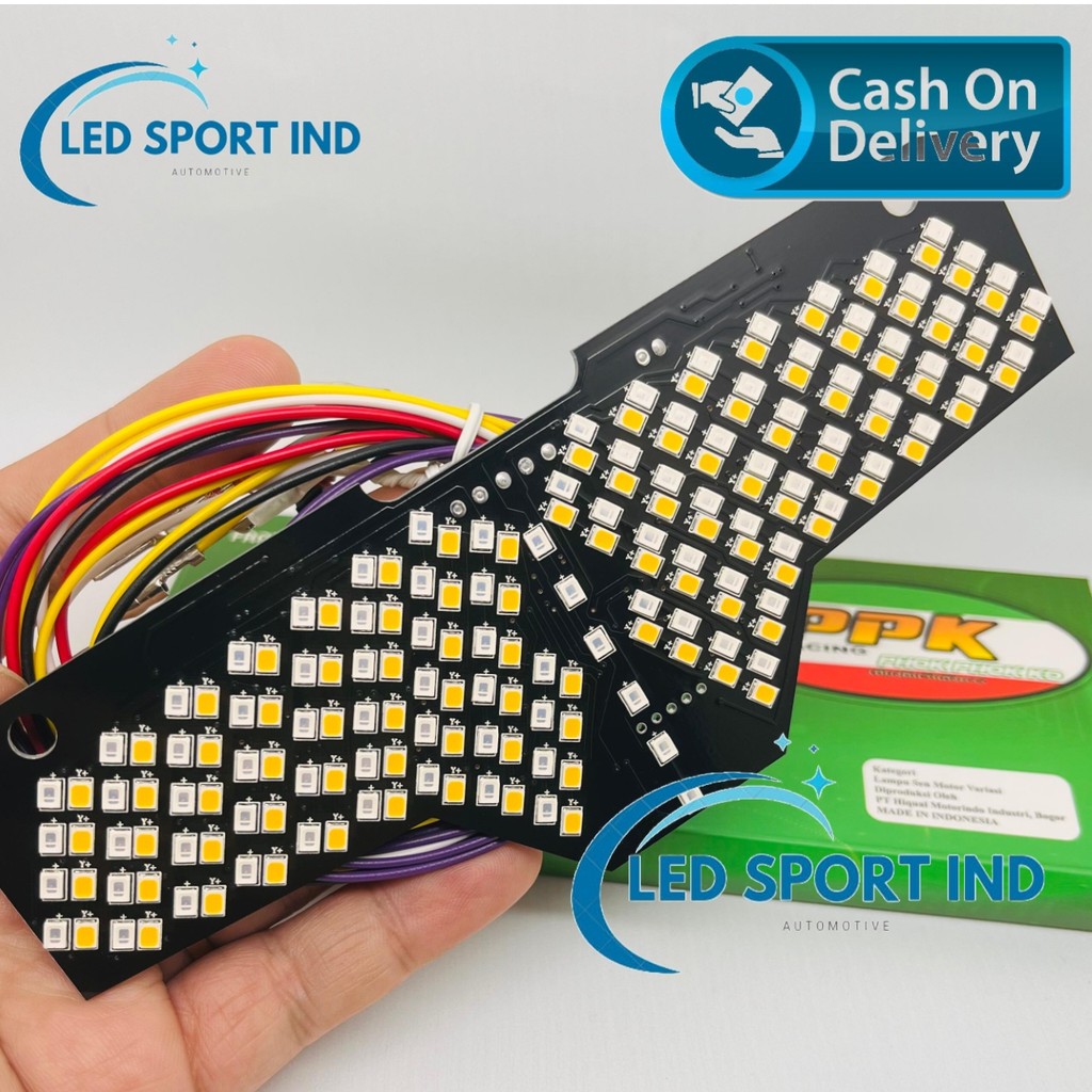 Jual Lampu stop plus sen running LED Vario 125 Vario 150 new 16 mode ...