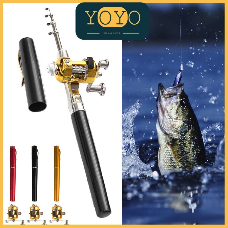 Jual TARATIN_SHOP Joran Kail Alat Pancing Pulpen Mini Fishing Pancingan ...
