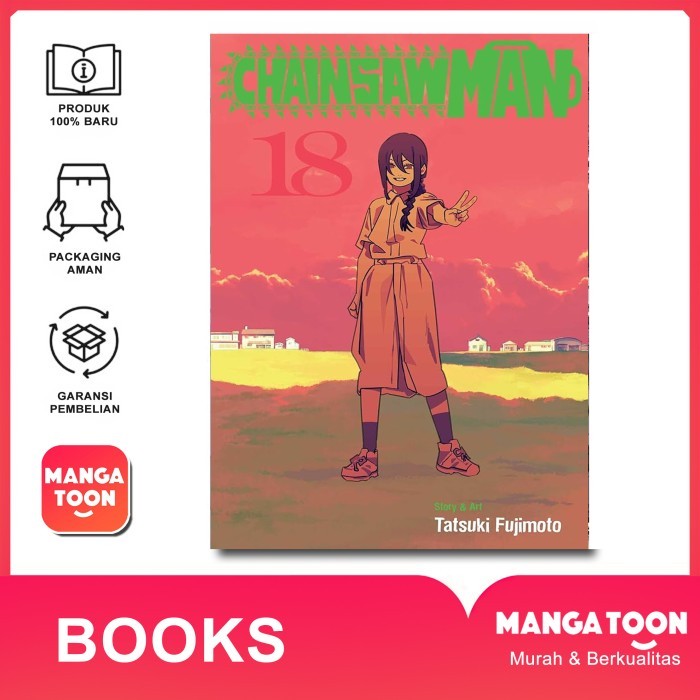 Jual Chainsaw Man, Vol. 18 by Tatsuki Fujimoto - MangaToon | Shopee Indonesia