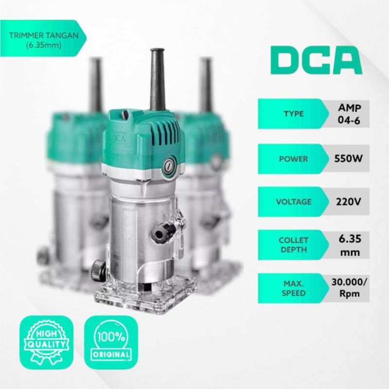 Jual DCA Wood Trimer AMP02-6/AMP04-6 Mesin Trimmer Propil Kayu Router ...
