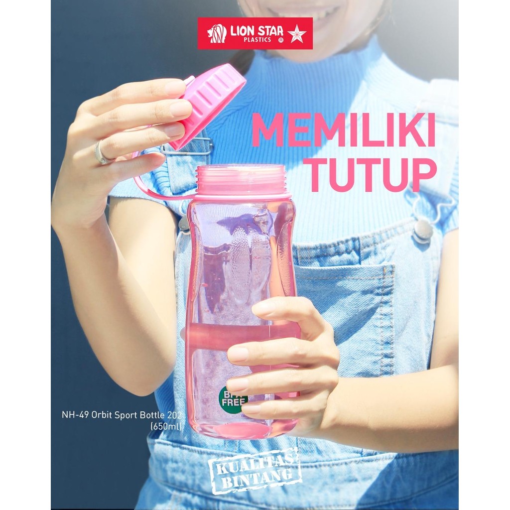 Jual MICTON Lion Star NH-49 Orbit Sport Bottle 202 650 ml Botol Minum ...