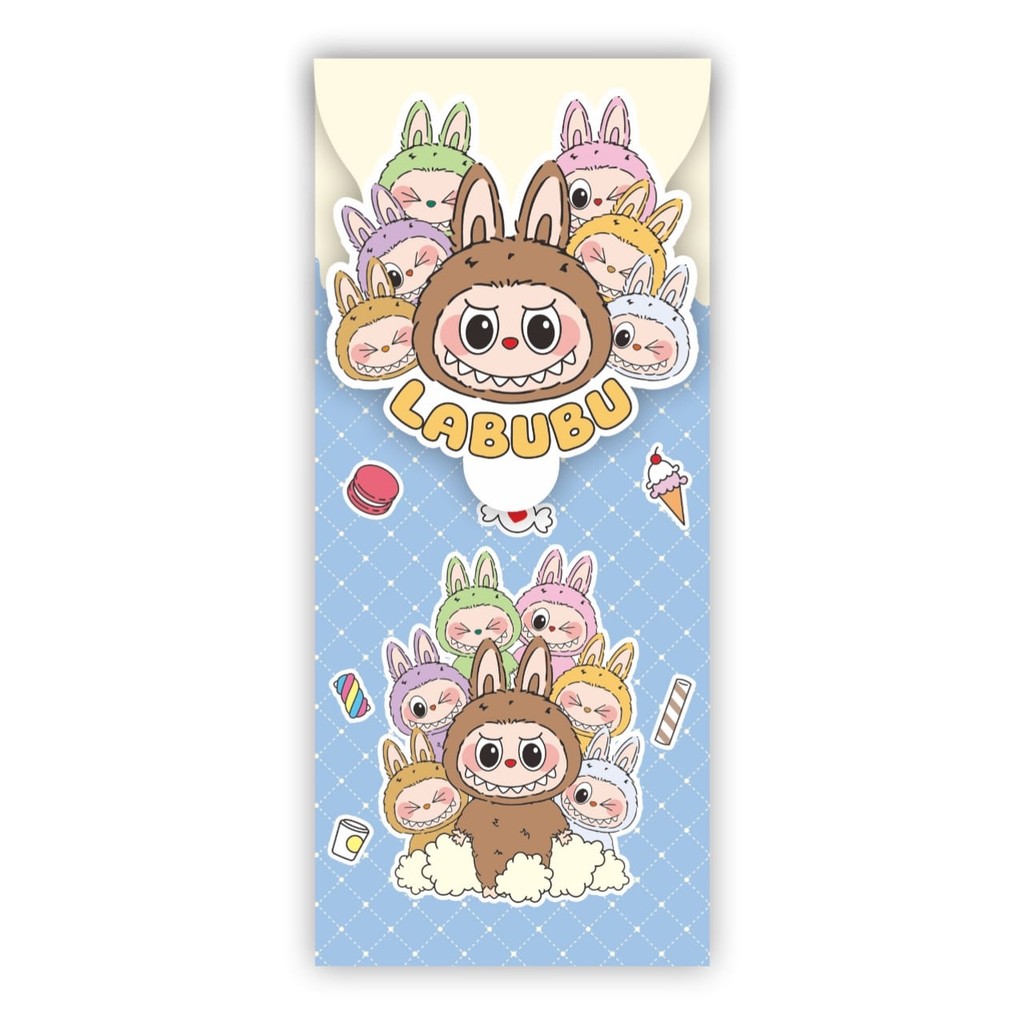 Jual isi 5pc - Amplop Lebaran Labubu Panjang - Uang Tidak dilipat ...