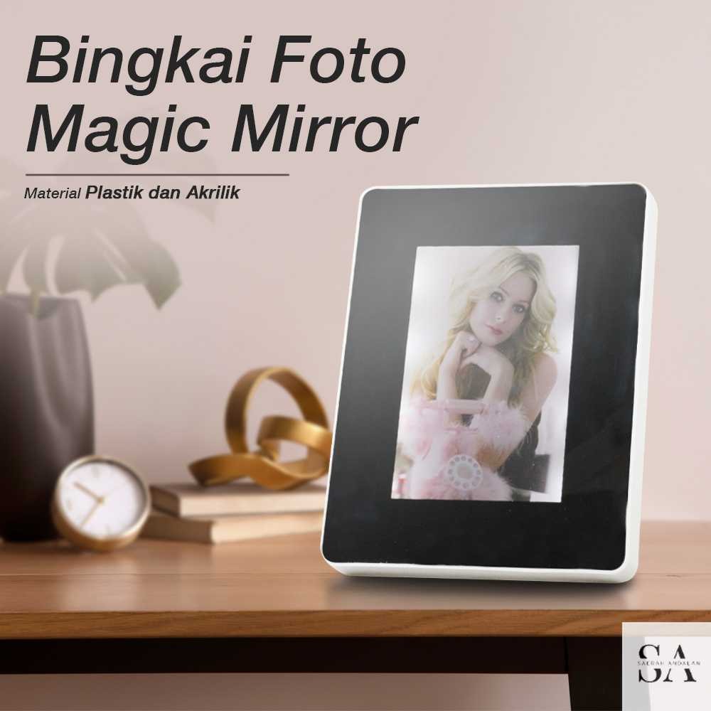 Jual INARA Bingkai Foto Cermin Photo Frame Magic Mirror Square with ...