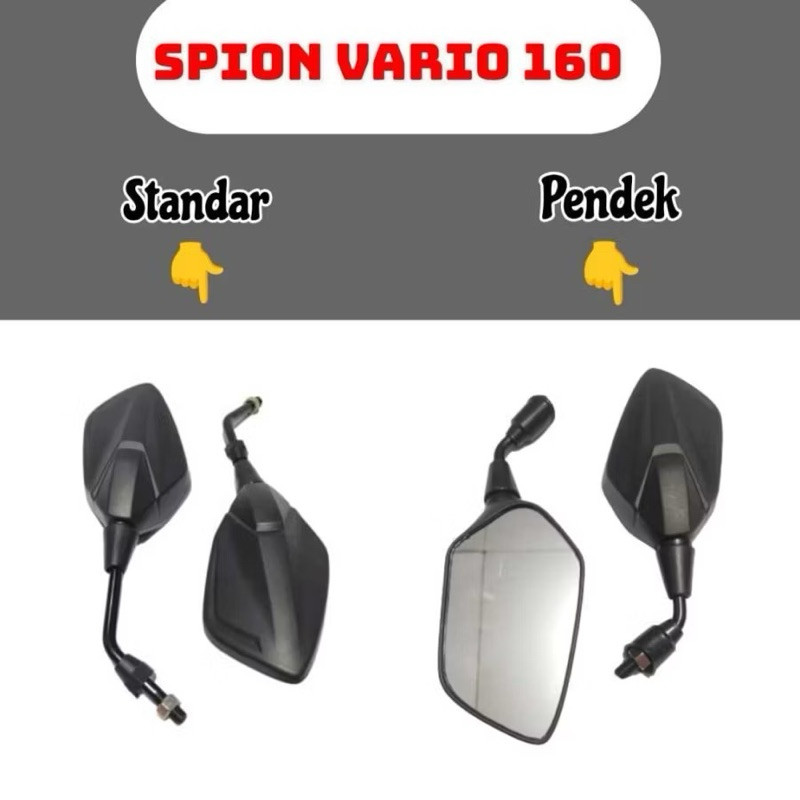 Jual Spion Honda Standar Model ADV Spion Vario 125 160 Standar Sepasang ...