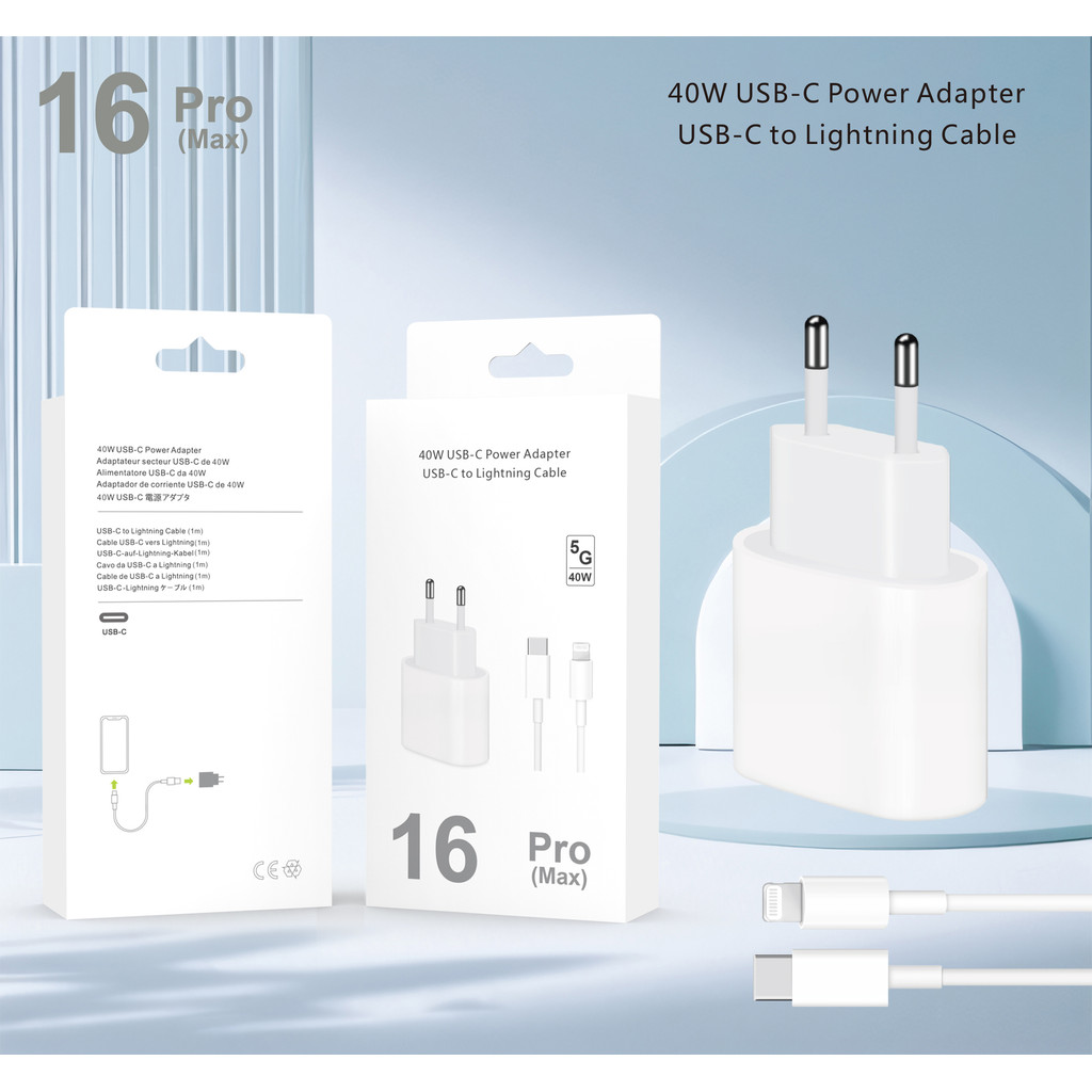 Jual Charger 16 Pro Max PD35w USB- C to Lightning model 5G 35W | Shopee ...