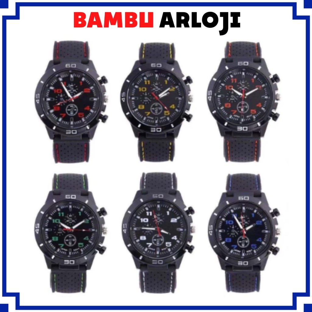 Jual BAJ Jam Tangan Pria Sport Chrono GT Grand Touring Korea Fashion ...