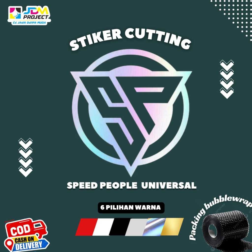 Jual Cetak Kilat - STIKER SP STICKER SPEED PEOPLE CUTTING UNTUK DI ...