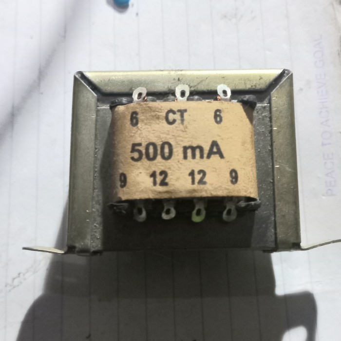 Jual trafo 500ma kecil CT 12V 12 V 500 ma Kotak amper travo setengah 1 ...