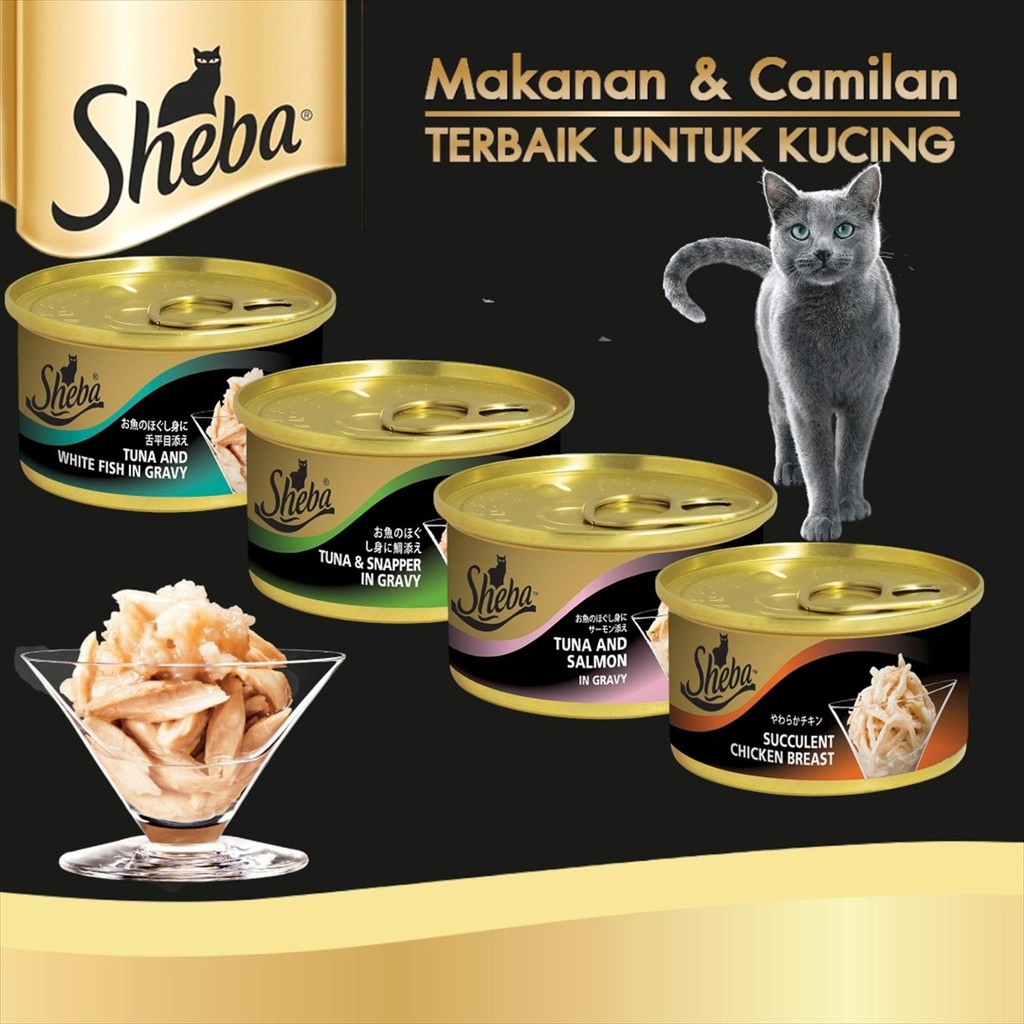 Jual SHEBA KALENG ALL VARIAN / MAKANAN BASAH KUCING / WETFOOD | Shopee ...