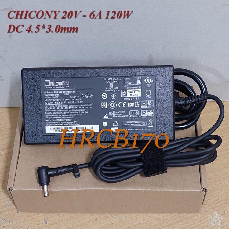 Jual Adaptor Charger Chicony 20V 6A for MSI GF63 Thin 10sc 11sc 120W -HRCB | Shopee Indonesia