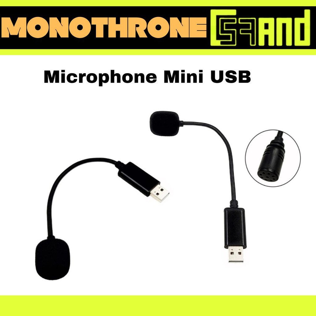 Jual Mini Microphone Mic USB Laptop Notebook Desktop PC Mic Condensor ...